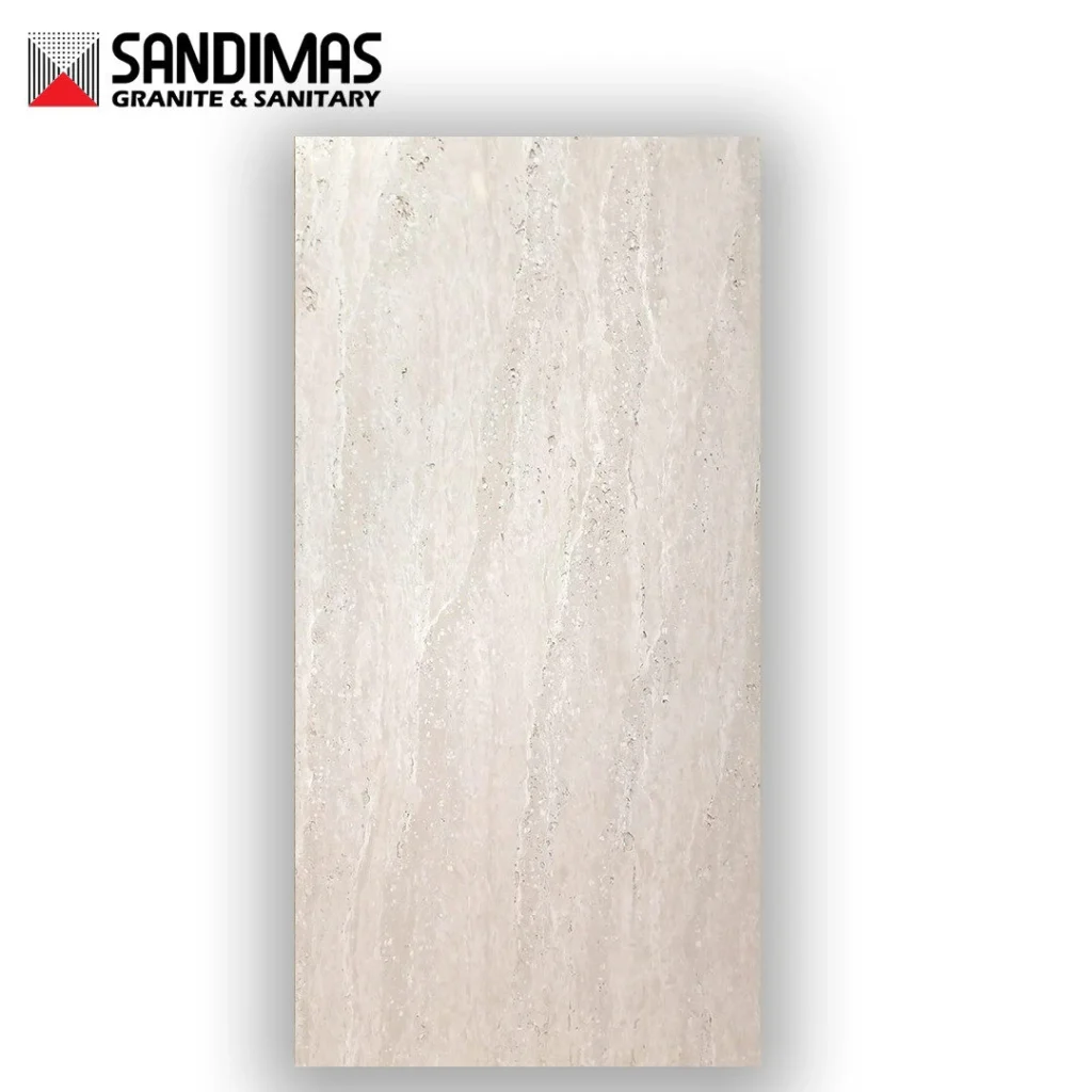 Granit Lantai Granit Tile Travertine Stone 60x120 Warna Cream Batu ...