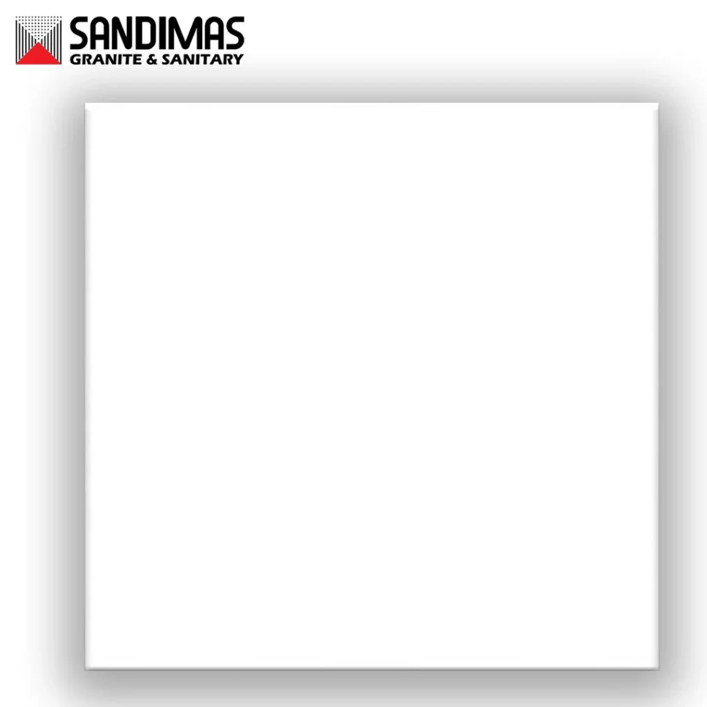 Granit Lantai Granit Tile Mega White 60x60 Warna Putih Polos Finishing ...